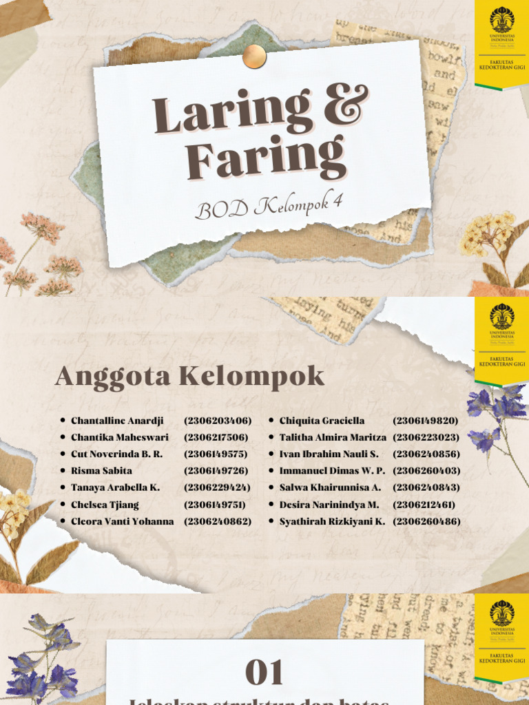 DK 1 - BOD Kelompok 4 - Laring Dan Faring | PDF