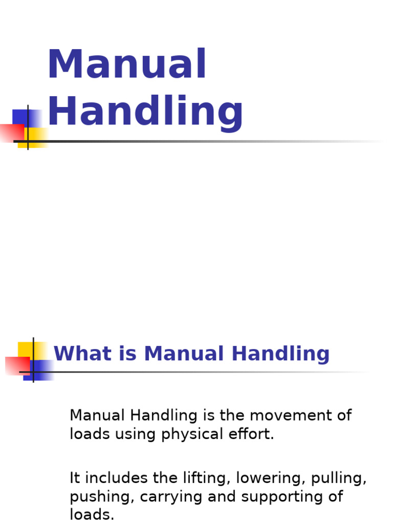 Manual Handling Presentation | PDF