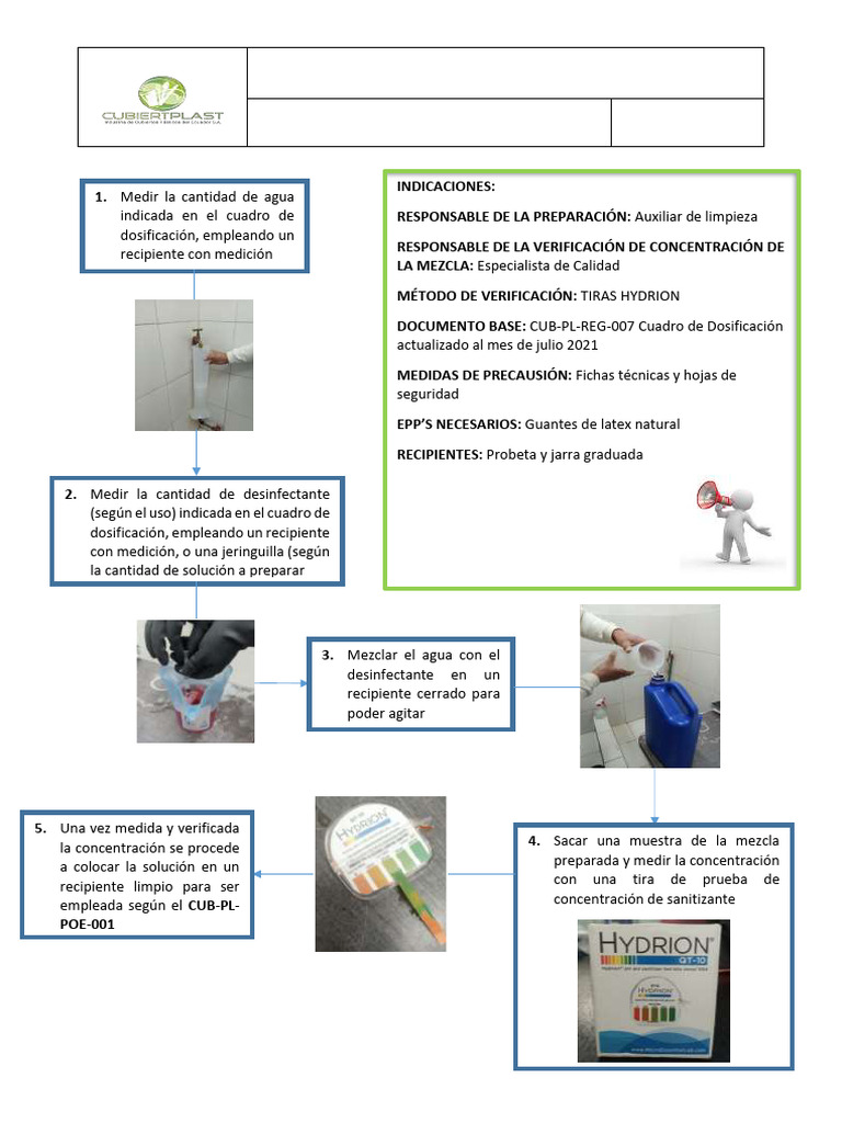 Anexo 1 Poe Sanitización-Esquema Elaboración Soluciones | PDF