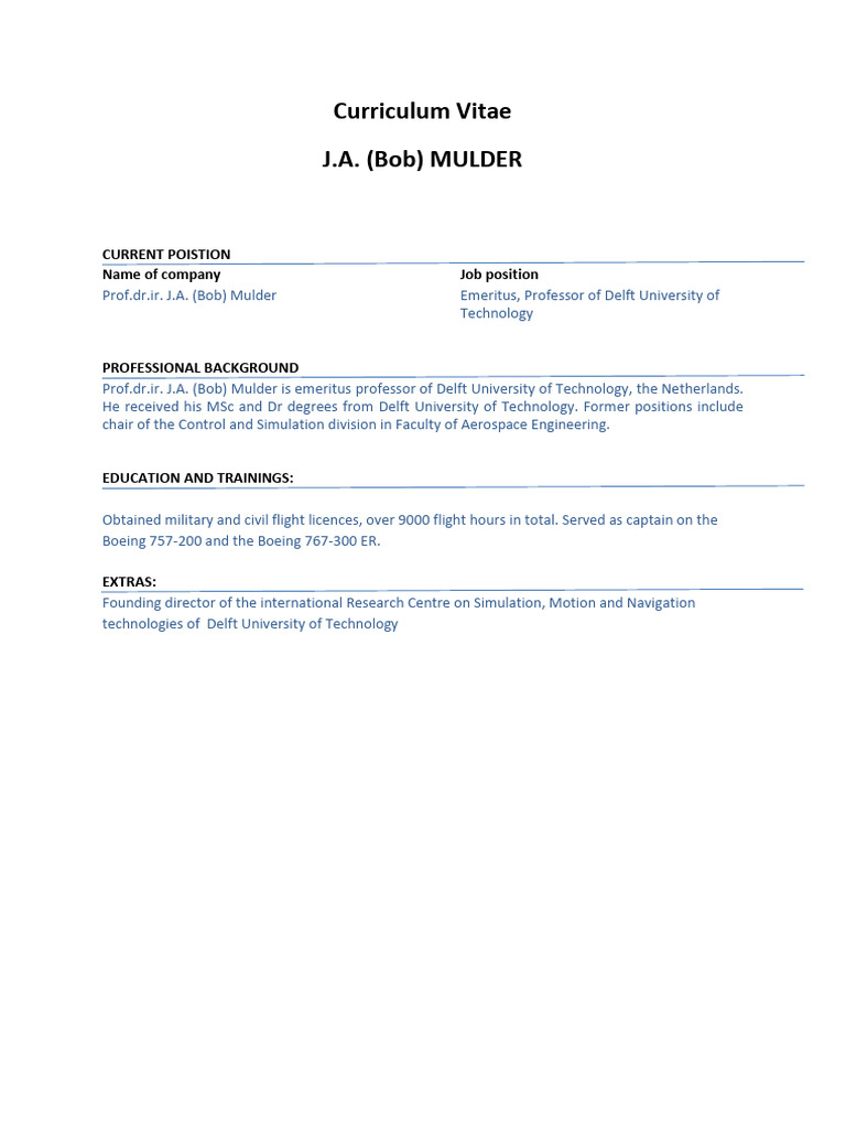 CV_JA_Mulder.docx | PDF
