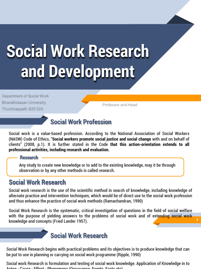 Research Development in Social Work Research | PDF | Social Work ...