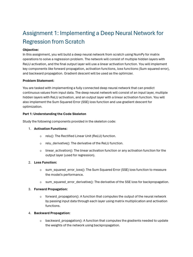 Assignment1 NN Scrach | PDF | Artificial Neural Network | Computer ...