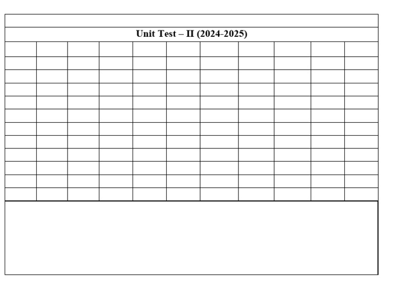 UT II Date Sheet 2024-2025 | PDF
