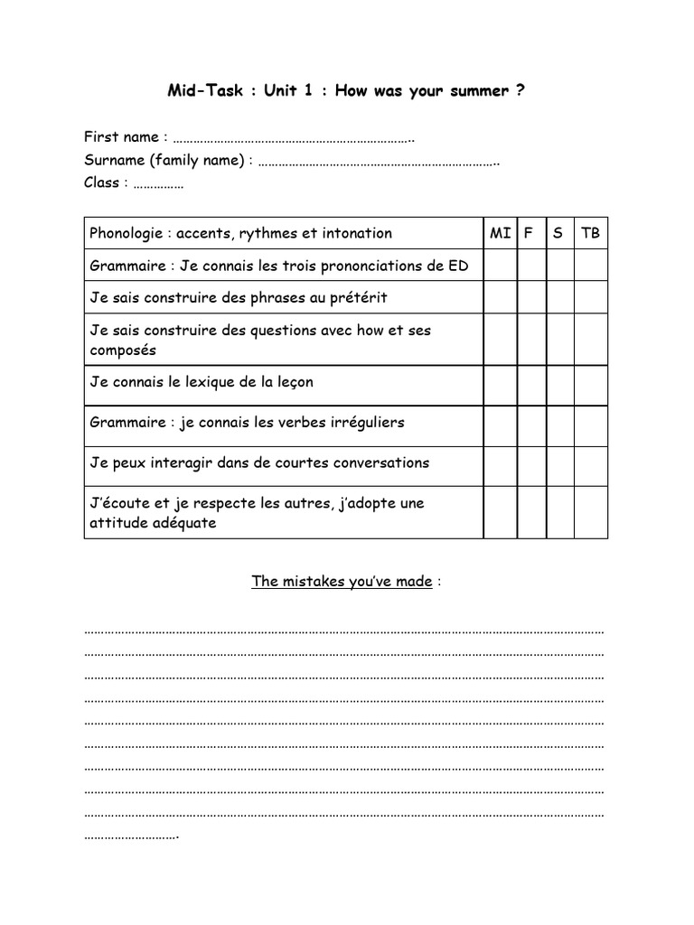 3 - Barême Tâche Intermédiaire | PDF