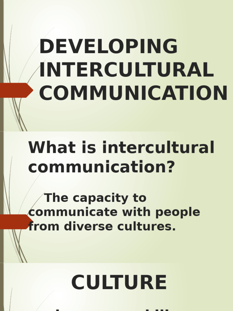 Intercultural Communication | PDF | Communication | Gesture