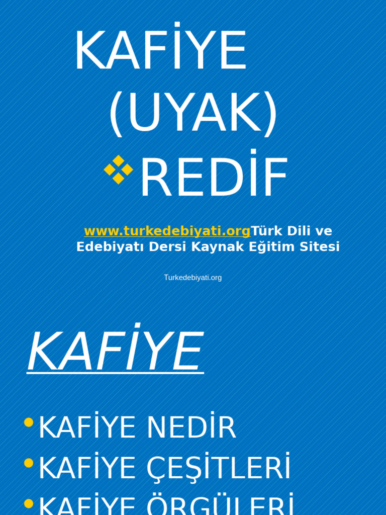 Kafiye Ve Redif | PDF