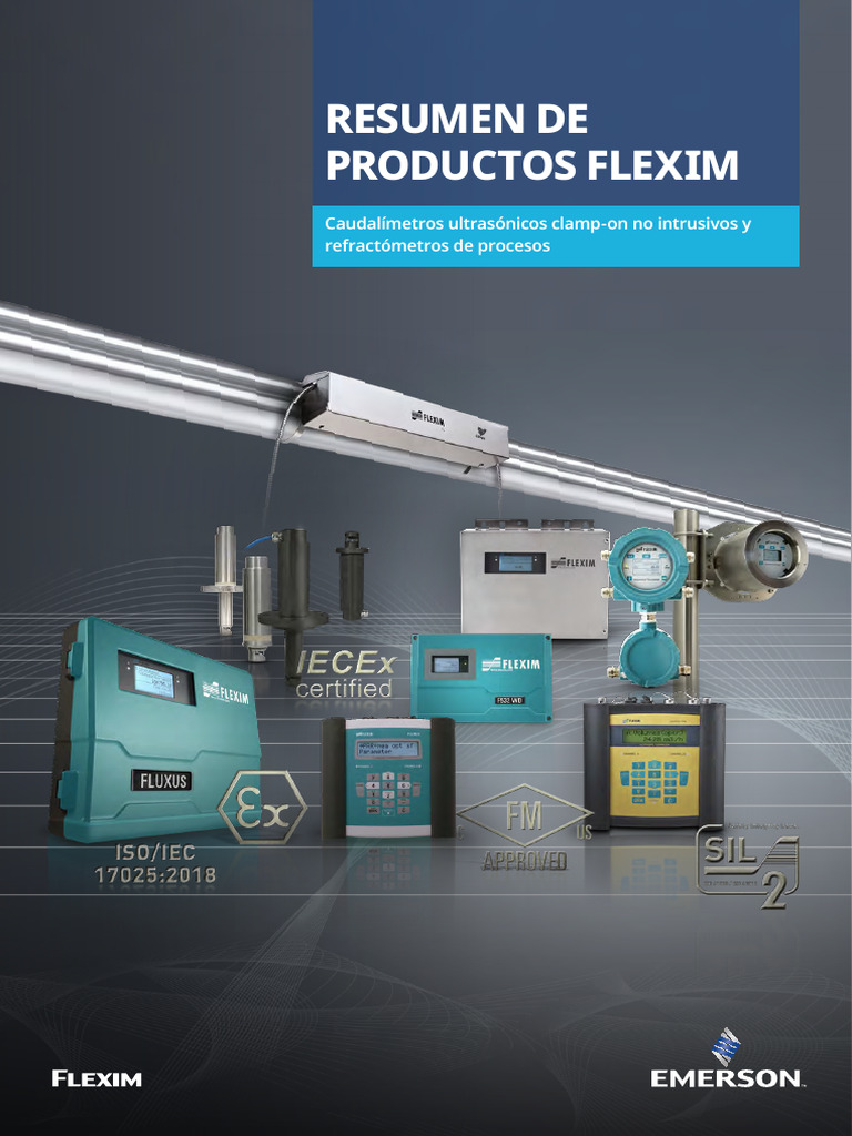 Brochure Resumen de Productos Flexim Es 11042696 | PDF | Medición de ...