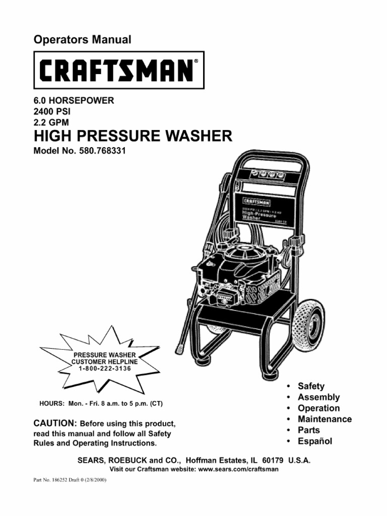 Pressure Washer | PDF | Washing Machine | Gasoline
