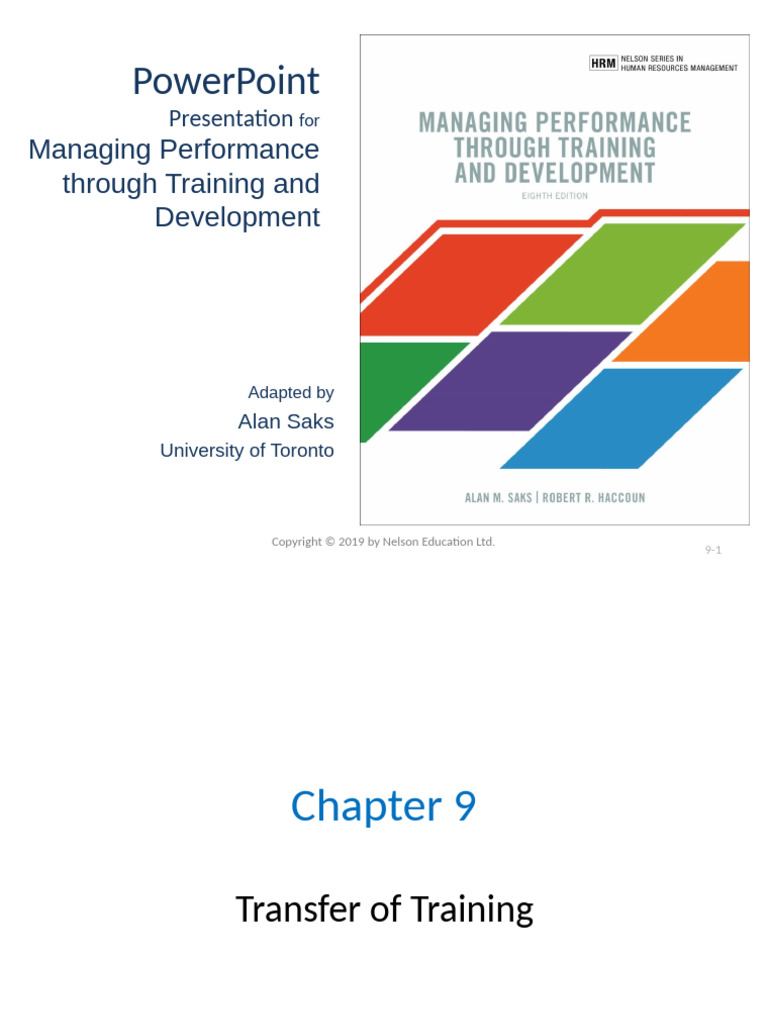 Chapter 9 Power Point (1) | PDF | Goal Setting | Learning