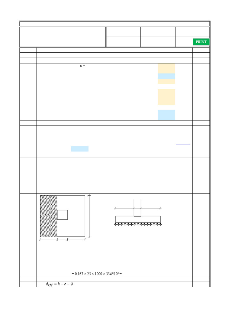 Foundation Design Example - 240403 - 110810 | PDF | Column | Mechanical Engineering