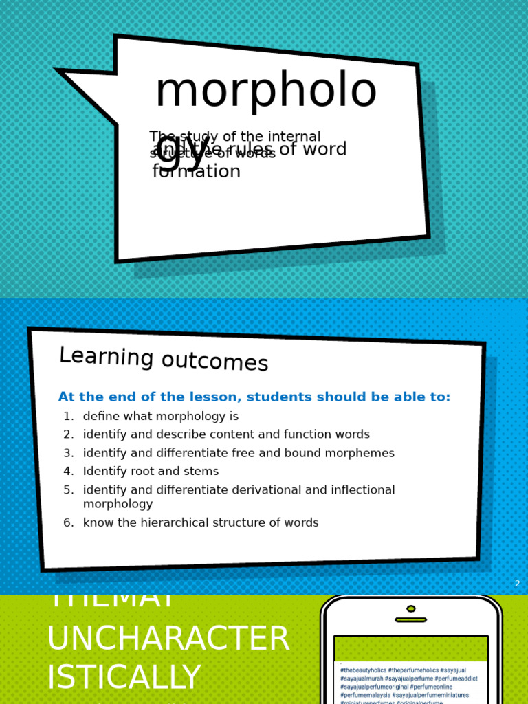 Als152 Lesson 5 Morphology | PDF | Word | Morphology (Linguistics)
