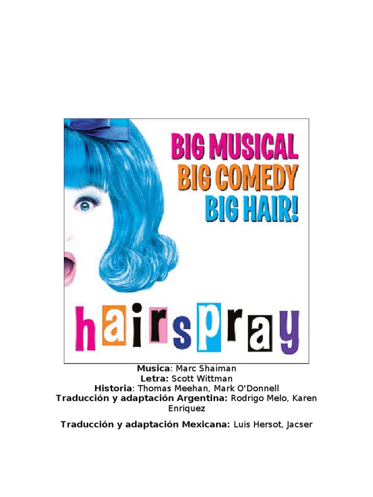 Libreto Hairspray | PDF | Teatro | Ocio