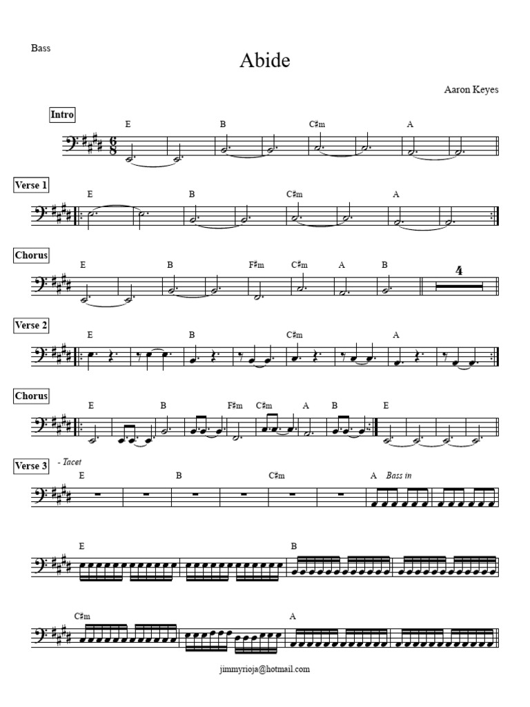 Abide | PDF | Songs | Musical Forms