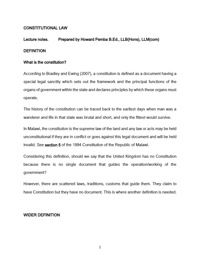 Understanding Constitutional Law Basics | PDF | Constitution ...