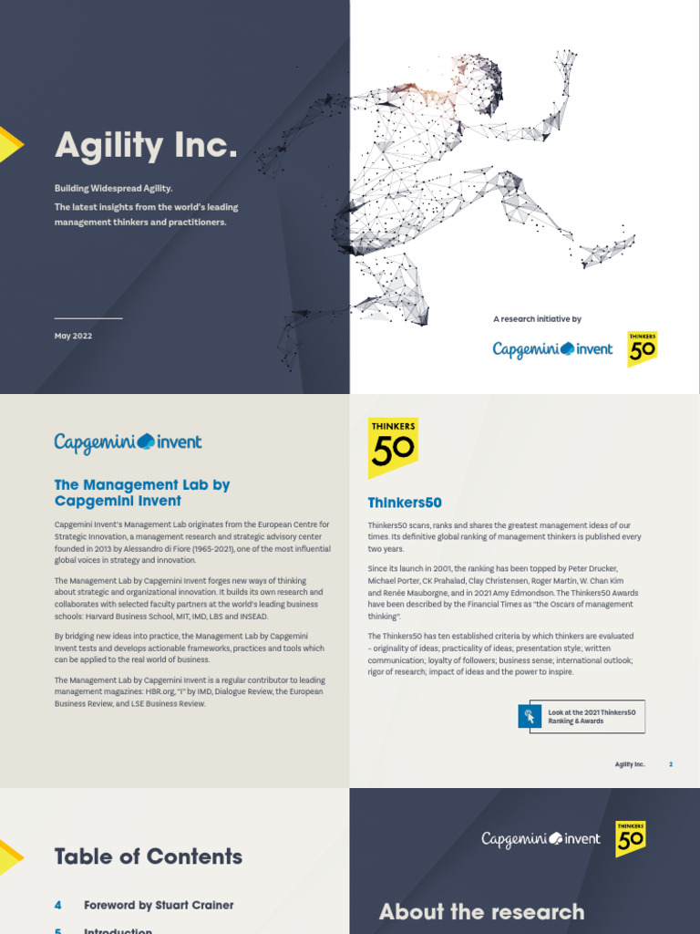 Agility Inc. Thinkers50 Capgemini Invent Management Lab | PDF | Agile ...