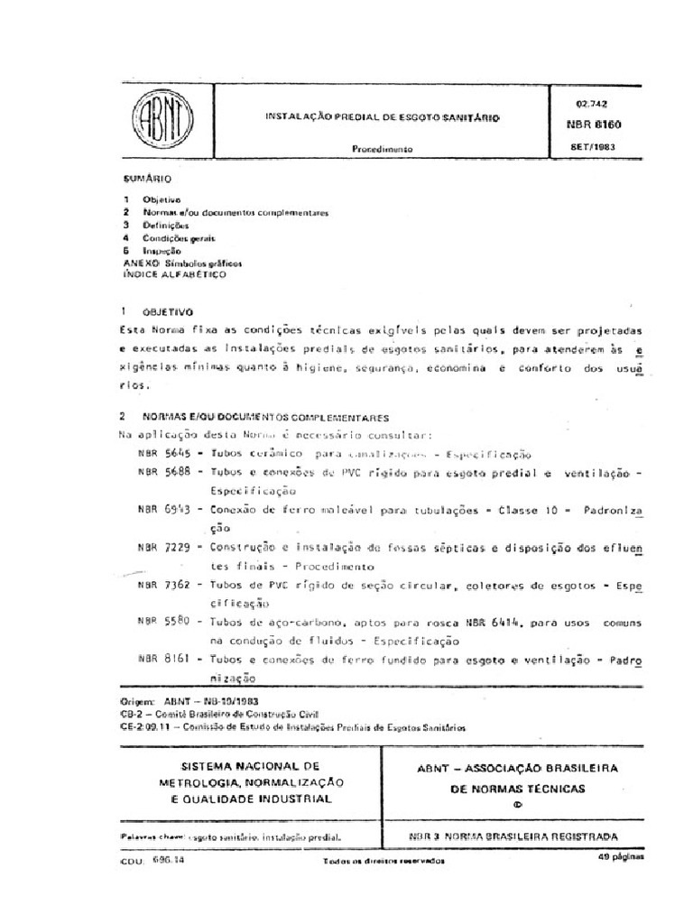 NBR 8160 1983 | PDF