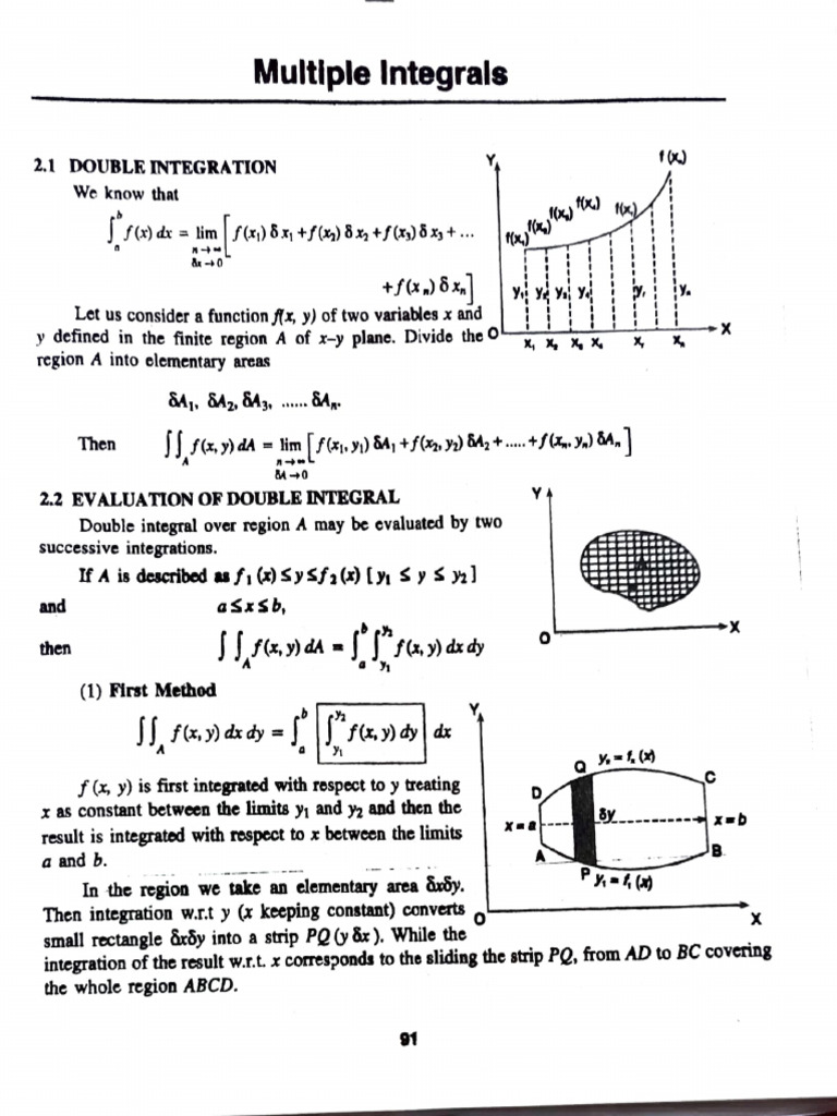 Double and Tripple Integration-1 | PDF | Integral | Mathematical Objects