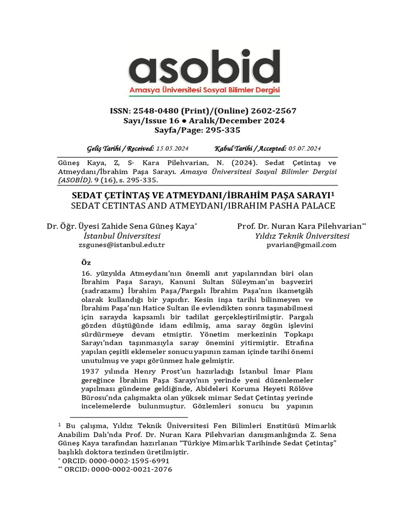 Sedat - Et - Nta - Ve Atmeydani - Brah - M Pa - A Sarayi (#1484824) - 3933785 | PDF
