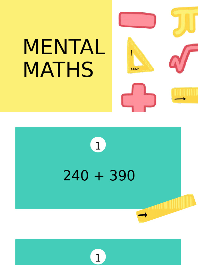 NPM MENTAL MATH GAME | PDF