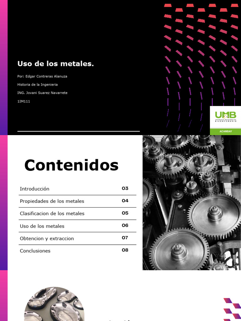 uso de los metales | PDF | Rieles | Reciclaje