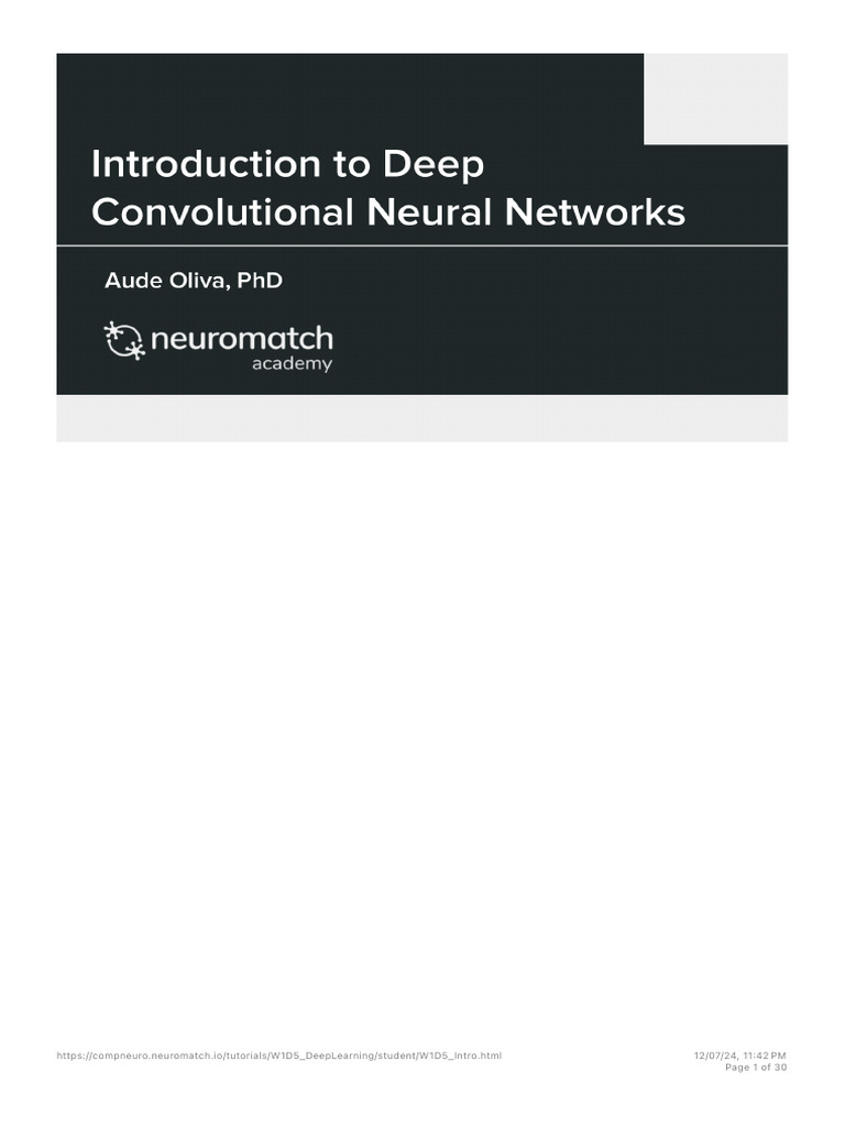 Intro - Neuromatch Academy - Computational Neuroscience | PDF