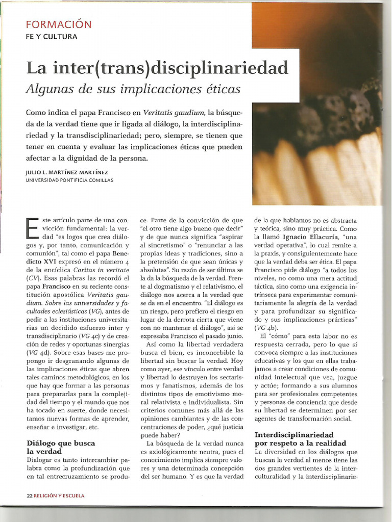 1.2.1 Inter Trans Disciplinariedad | PDF