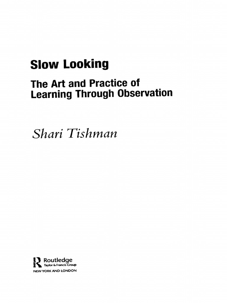 Tishman Slow Looking | PDF | Color | Attention