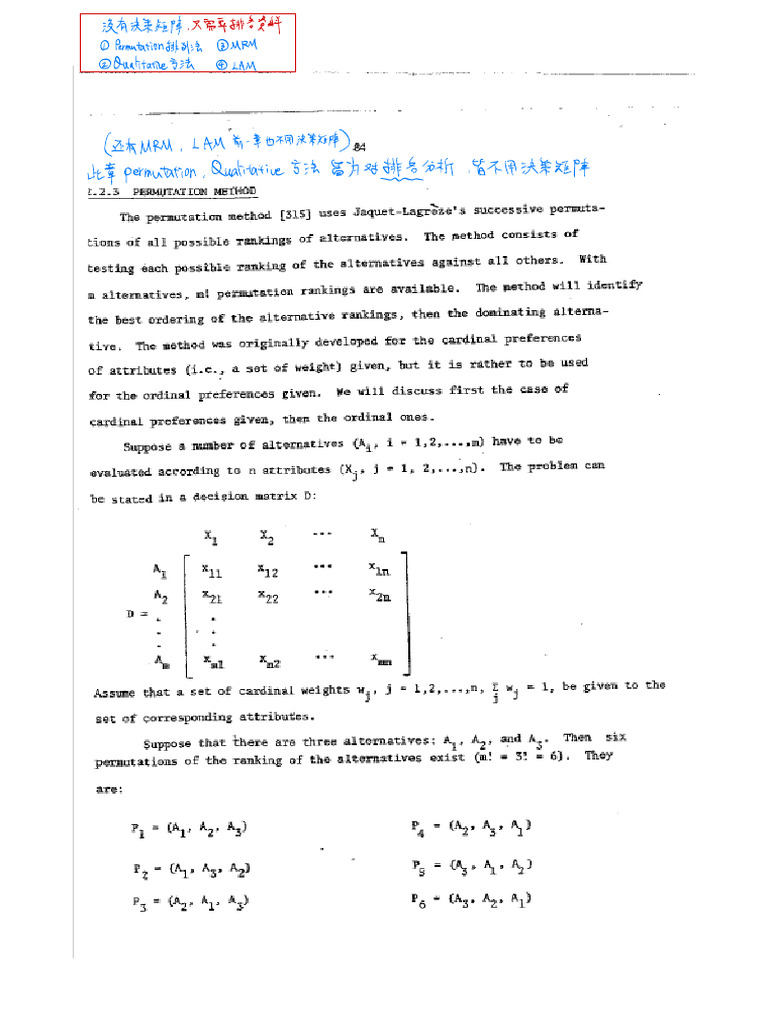 13 Permutation and QUALIFLEX | PDF | Applied Mathematics | Algorithms