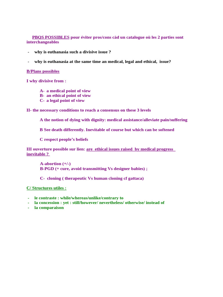 EUTHANASIE Methodo Comm | PDF