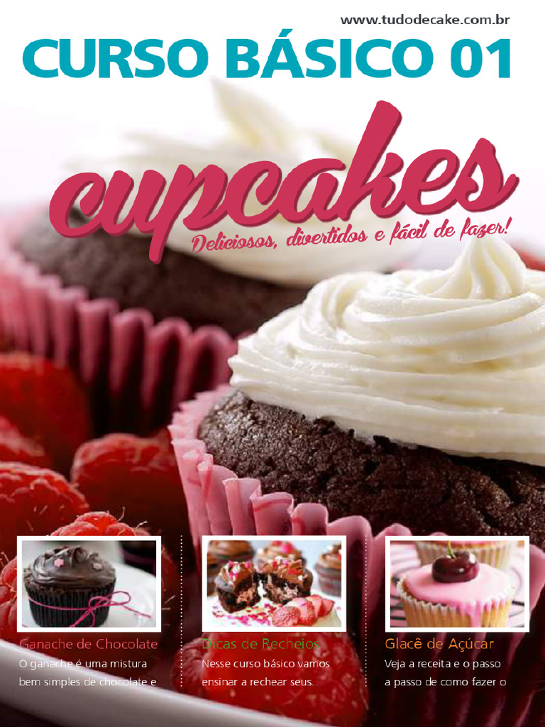 Curso básico 01 Cupcakes autor Tudo de cake | PDF | Chocolate | Bolinho