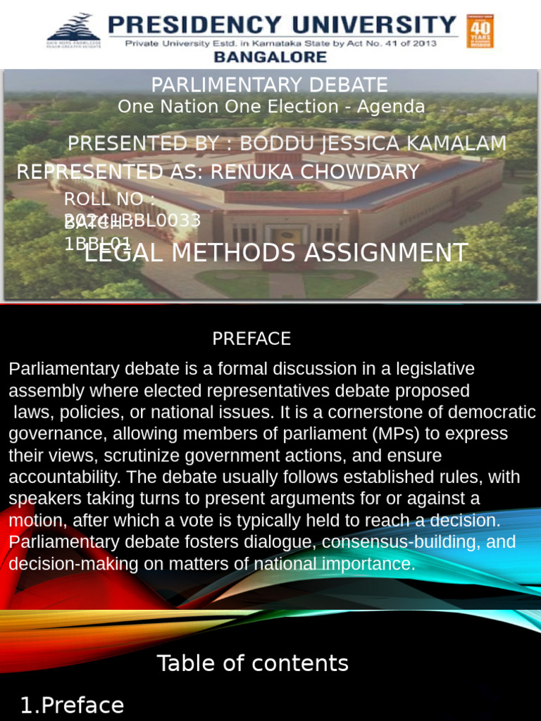 Parliamentary Debate | PDF | Government | Governance