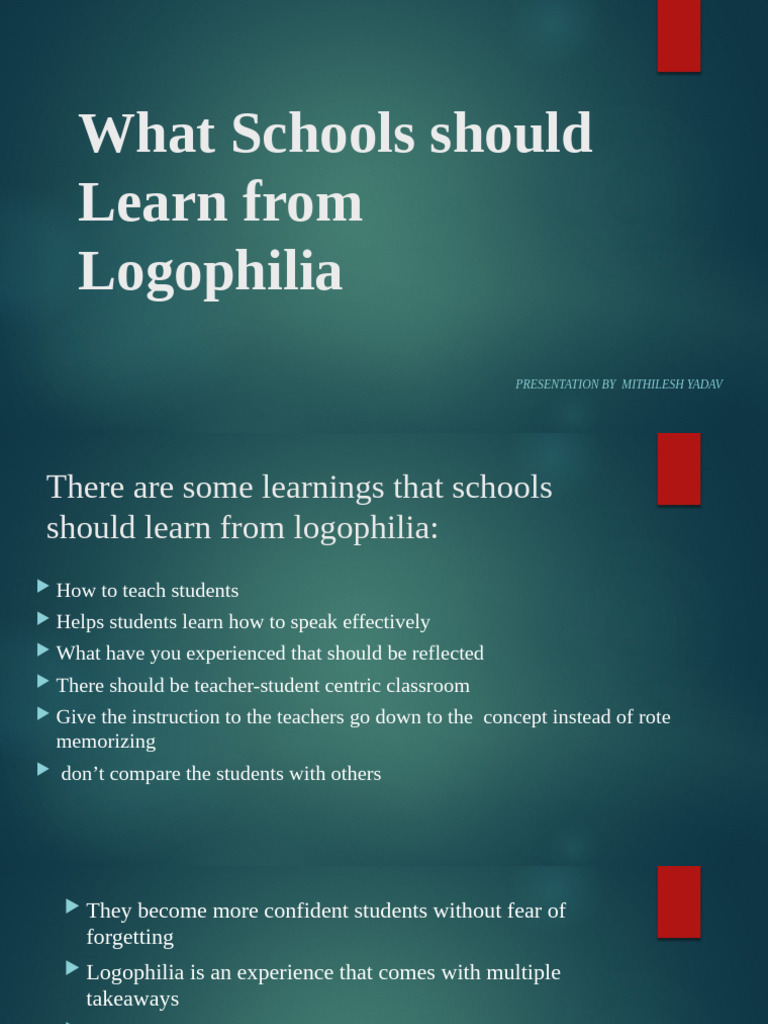 Logophilia Lessons for Schools | PDF