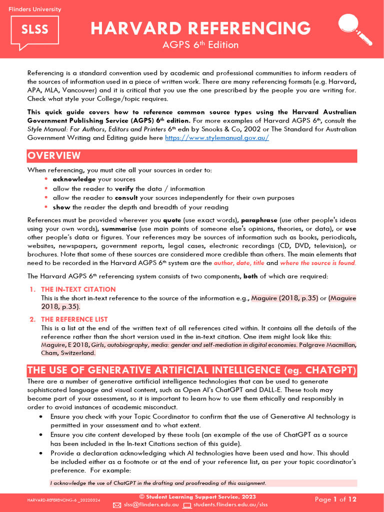 Harvard Referencing 6 | PDF | Citation | Bracket