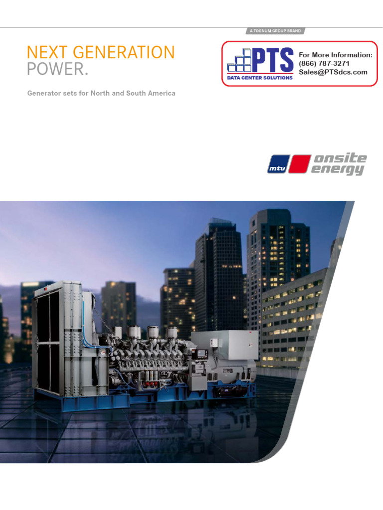 MTU Onsite Energy Generator Solutions | PDF | Diesel Engine | Battery ...
