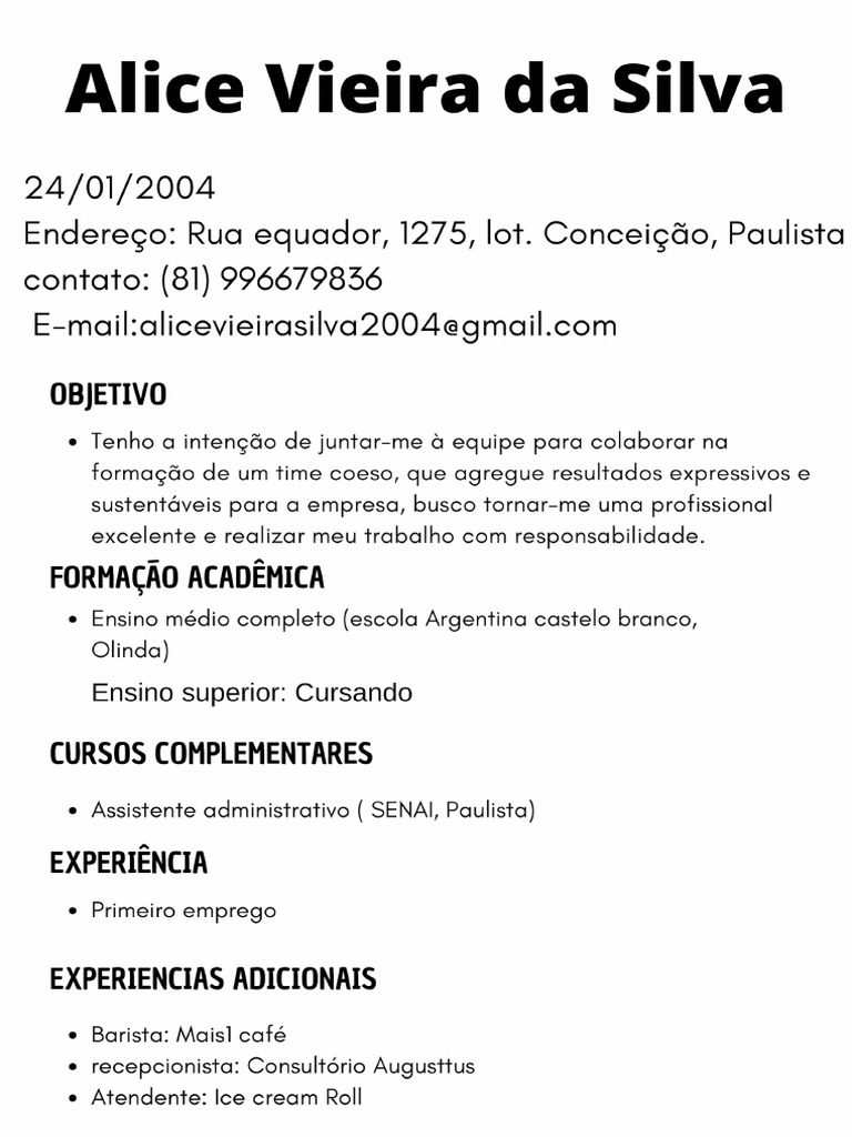 Currículo 2024 | PDF