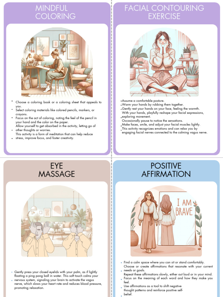 Somatic Therapy Exercise Cards - P1 | PDF | Breathing | Senses