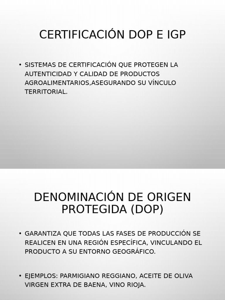 Certificacion_DOP_IGP | PDF