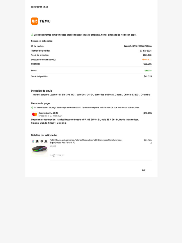 Temu Web Document | PDF