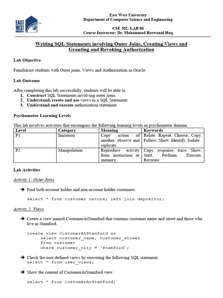 QUESTION | PDF | Sql | Data Management Software