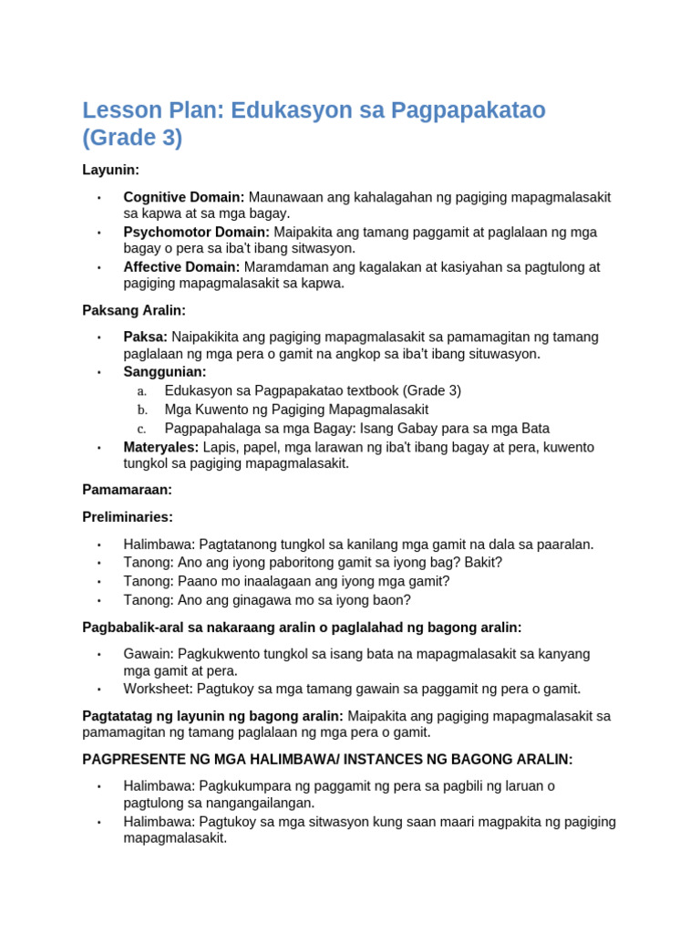 Naipakikita Ang Pagiging Mapagmalasakit Sa Pamamagitan NG Tamang ...