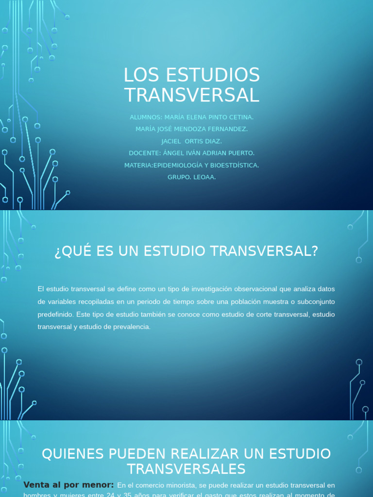 Guía sobre Estudios Transversales en Investigación | PDF