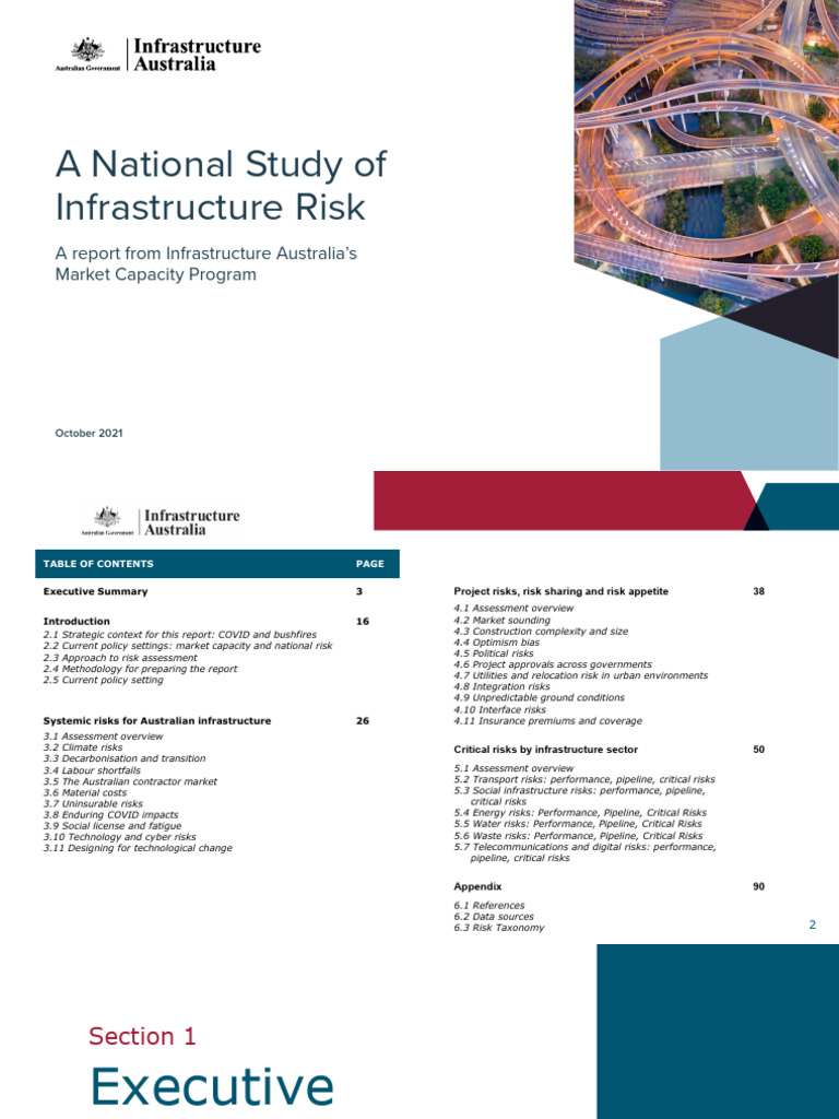 A National Study of Infrastructure Risk 211013a | PDF | Risk ...