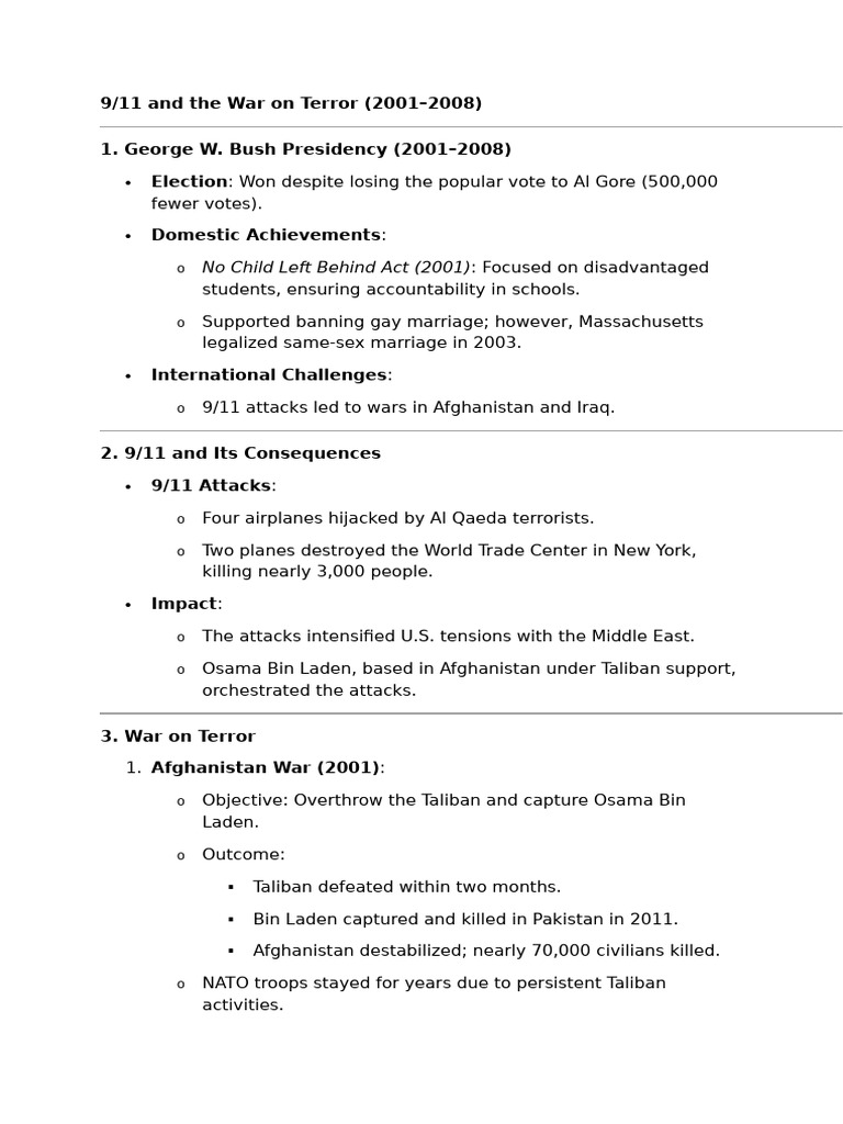 lecture 9 | PDF | September 11 Attacks | War On Terror