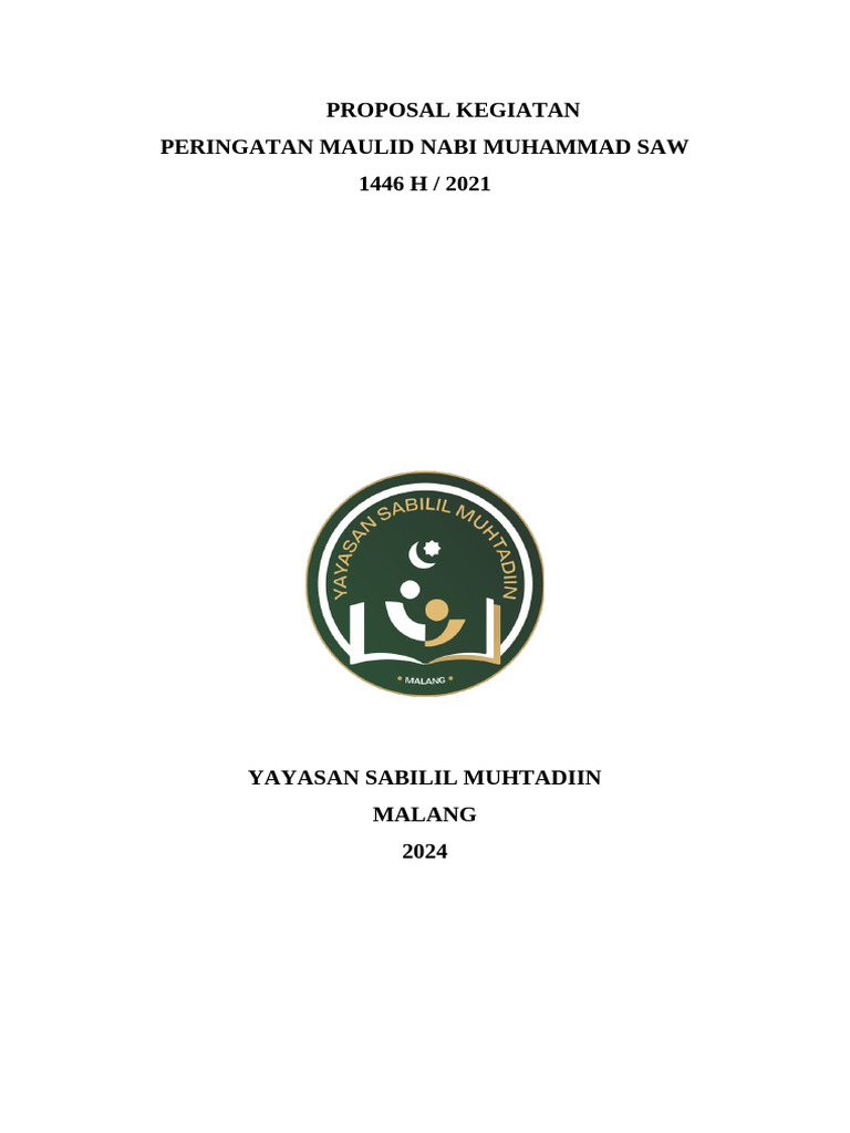 Proposal Maulid 2024 | PDF