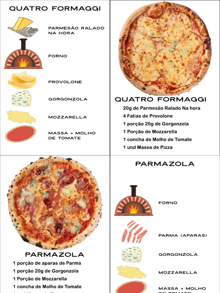 Pizzas Cards | PDF | Azeitona | Pesto