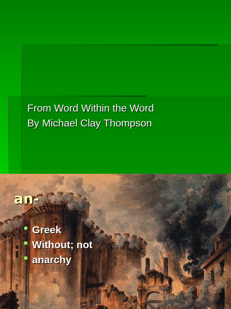Word Within The Word - List 12 Introduction | PDF