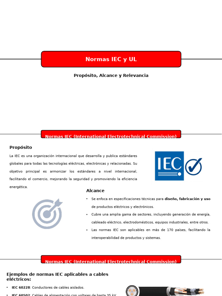 Normas IEC y UL: Guía Esencial | PDF | Comisión Electrotécnica Internacional