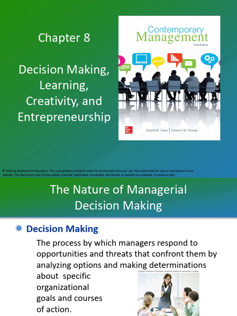 Managerial Decision Making Insights | PDF | Decision Making ...