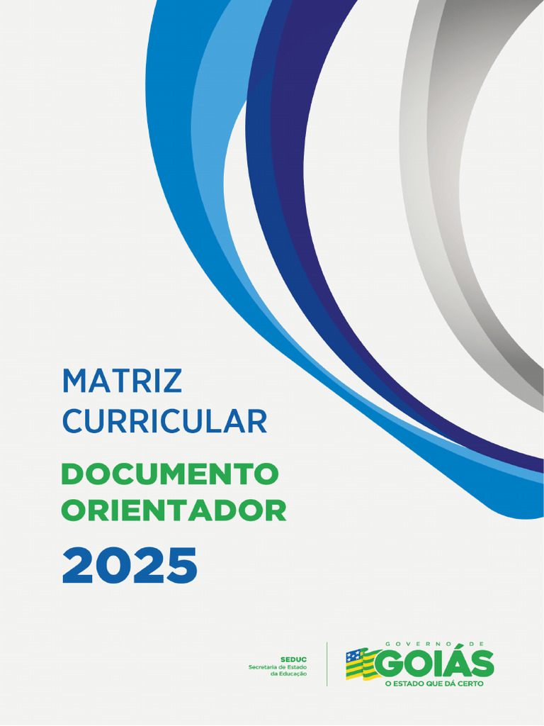 Matriz Curricular 2025 Caderno Orientador | PDF | Pedagogia ...