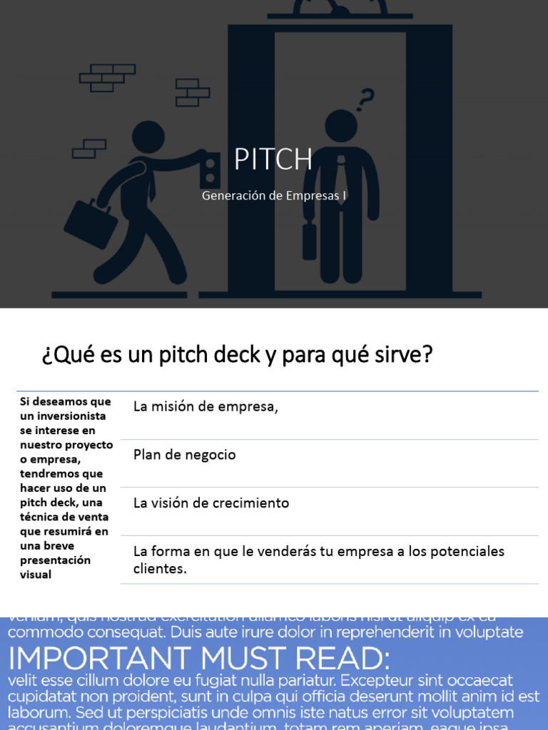 PITCH | PDF | Business | Mercado (economía)